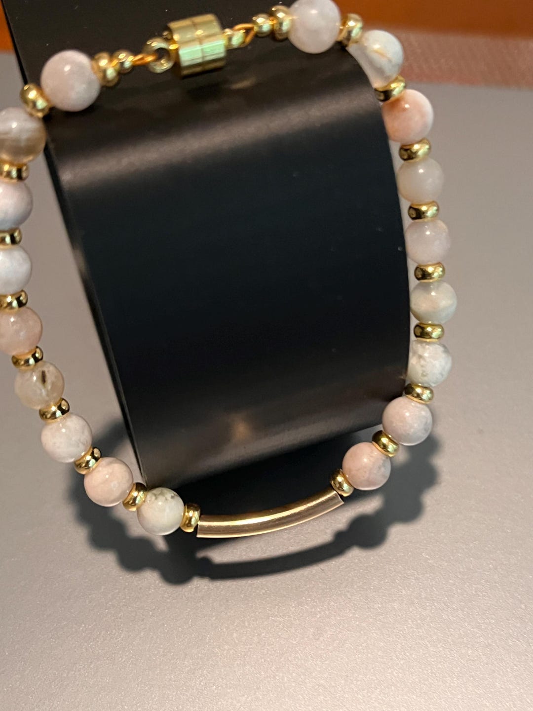 Sakura Cherry Blossom Agate Pink Bracelet - Etsy