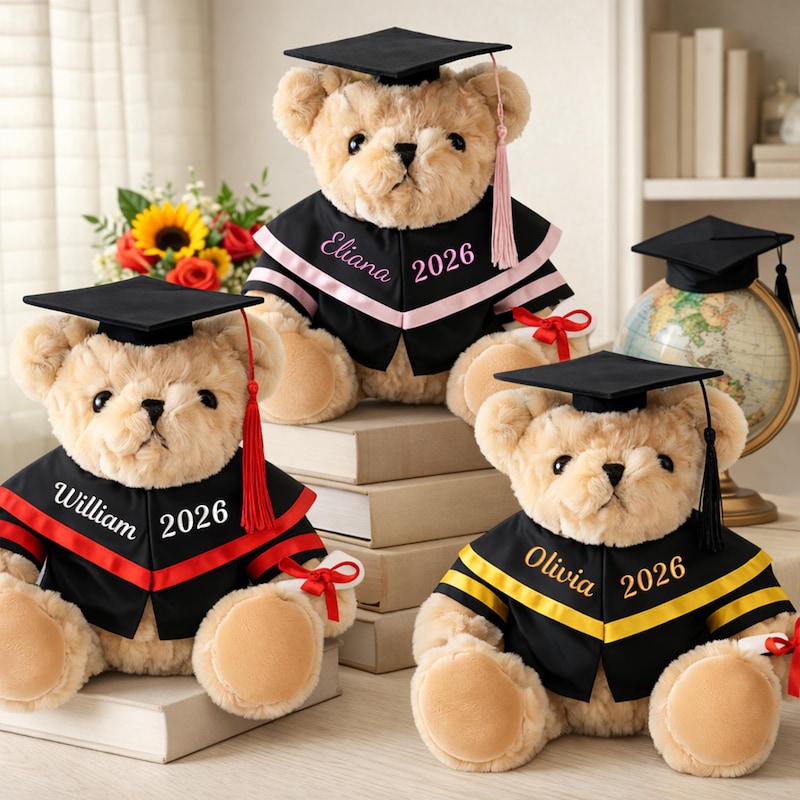 Name Graduation Bear - Etsy