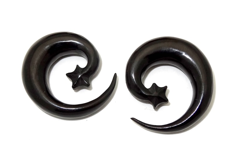 Hand Carved Horn Organic Hook Ear Tapers Pincher Gauges and Plugs ...