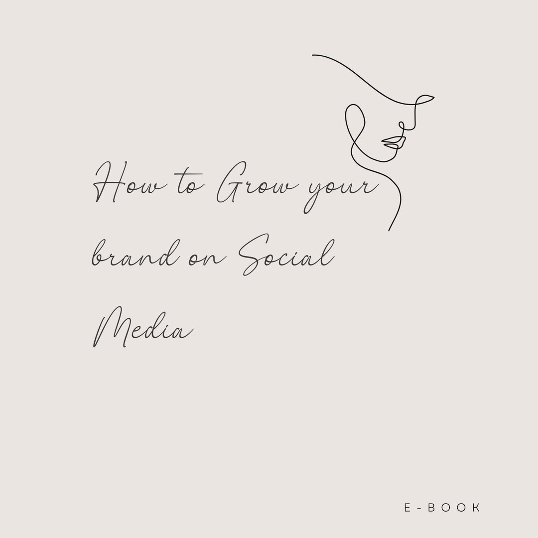 Digital Ebook on How to Grow Your Brand on Social Media - Etsy