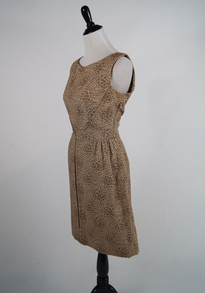 Vintage 1960s Modes Royal Spotted Tan Dress and Jacket Set | Etsy