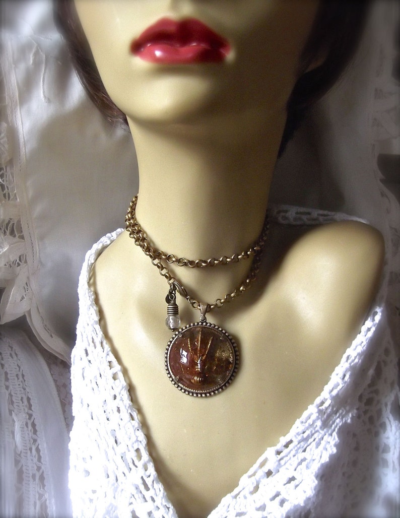 Brass Talon Resin Pendant Talon Pendant Long Pendant Long - Etsy