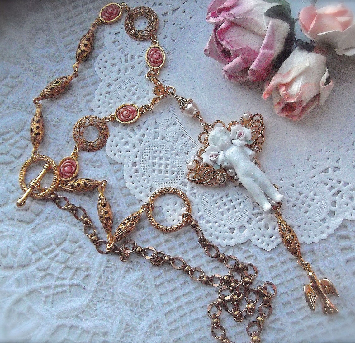 Antique Charlotte Bsue by 1928 22K Gold Plated 18K Gold - Etsy