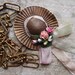 Vintage Summer Bonnet Brass Bonnet With Flowers & Ribbon - Etsy