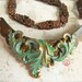 Rusty Iron Necklace Verdigris Patina Rust and Verdigris - Etsy