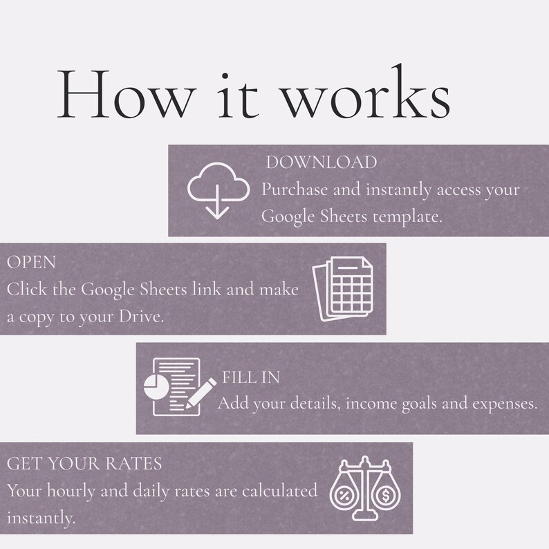Freelancer Pricing Calculator Google Sheets Template. Hourly Rate and ...