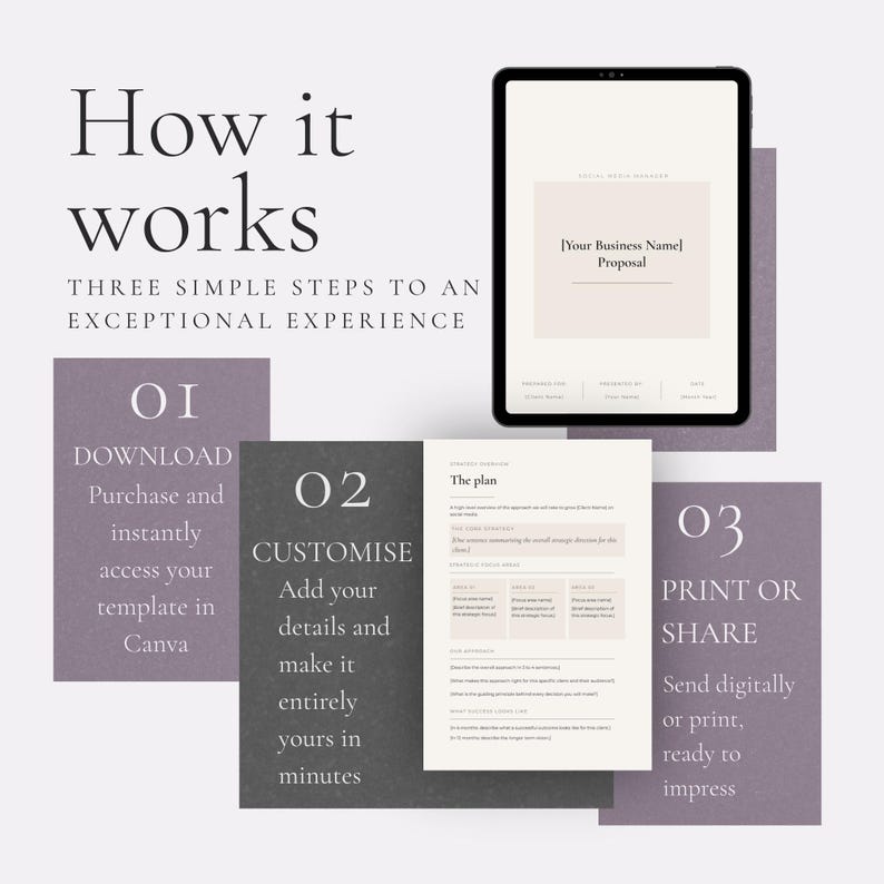Social Media Manager Proposal Template Canva Professional Freelancer ...