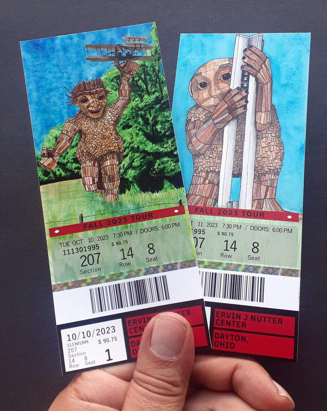 Phish Dayton Nutter Center 2023 Ticket Stub Phan Art Phish Stubs Phish ...