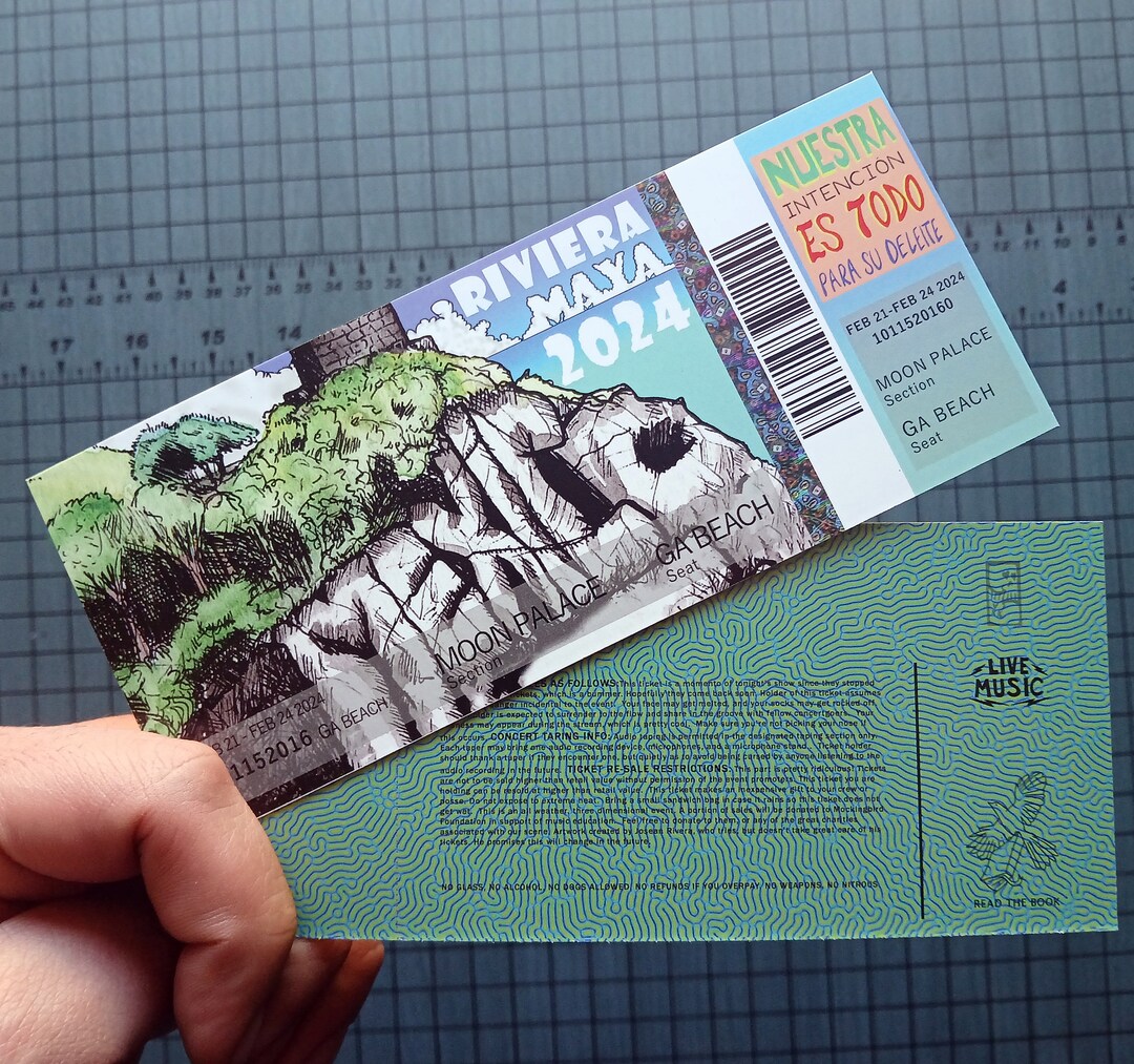 Phish Riviera Maya 2024 Paper Ticket Stub Phan Art Phish Art Phish Stub - Etsy