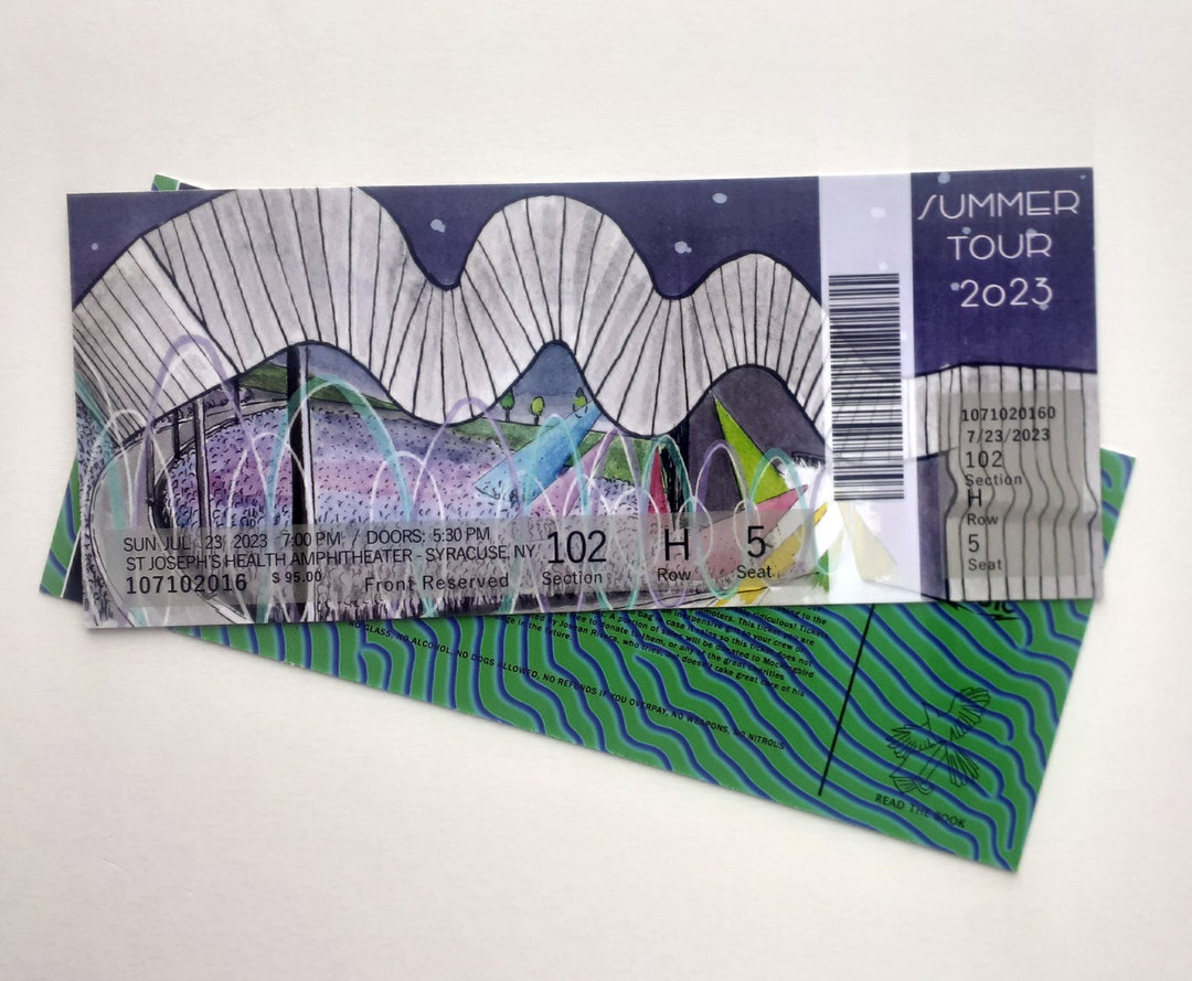 Phish Syracuse 2023 Ticket Stub Phan Art Phish Art Phish Stub - Etsy