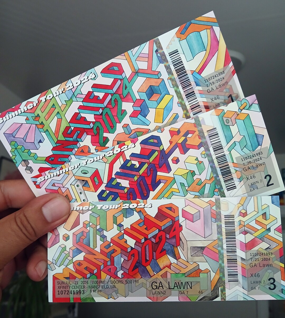 Phish Mansfield 2024 Ticket Stub Phan Art Phish Stub Phish Ticket Great ...