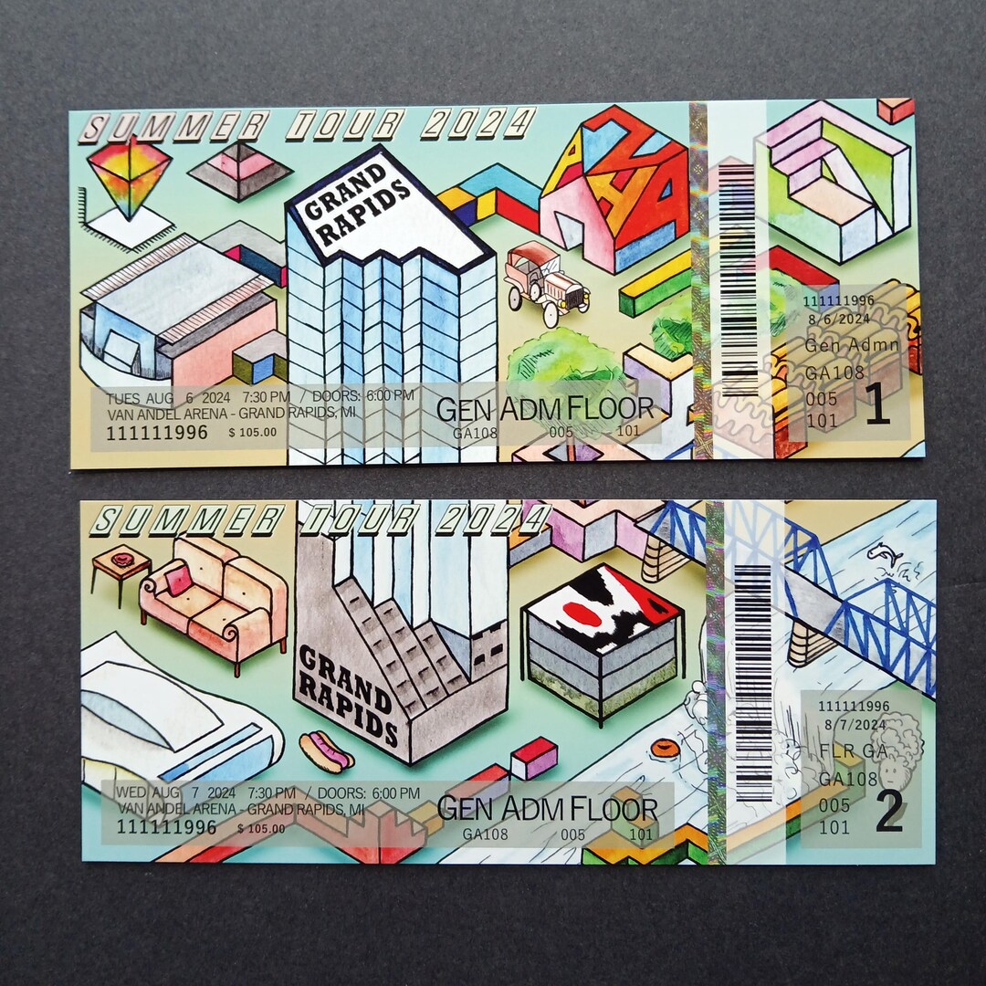Phish Grand Rapids 2024 Ticket Stub Phan Art Phish Stub Phish Ticket - Etsy