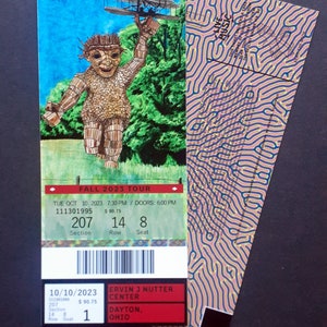 Phish Dayton Nutter Center 2023 Ticket Stub Phan Art Phish Stubs Phish ...