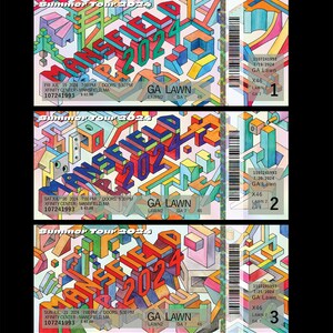 Phish Mansfield 2024 Ticket Stub Phan Art Phish Stub Phish Ticket Great ...