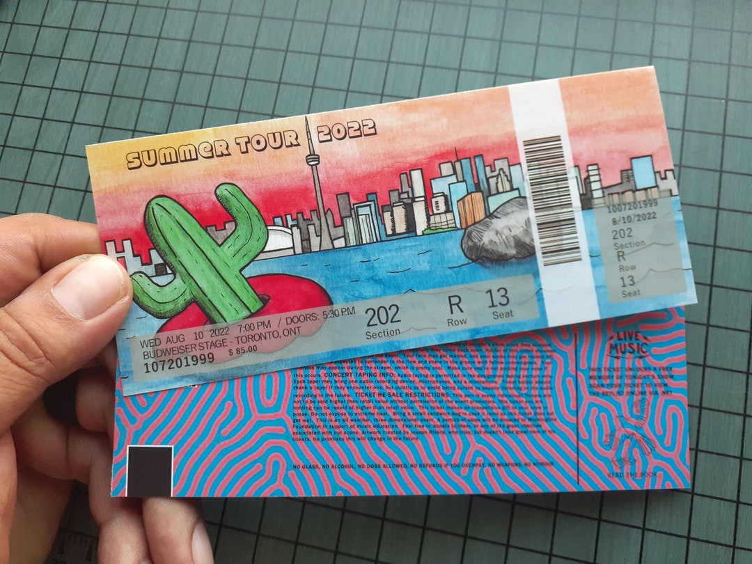Phish Toronto 2022 Ticket Stub Phan Art - Etsy