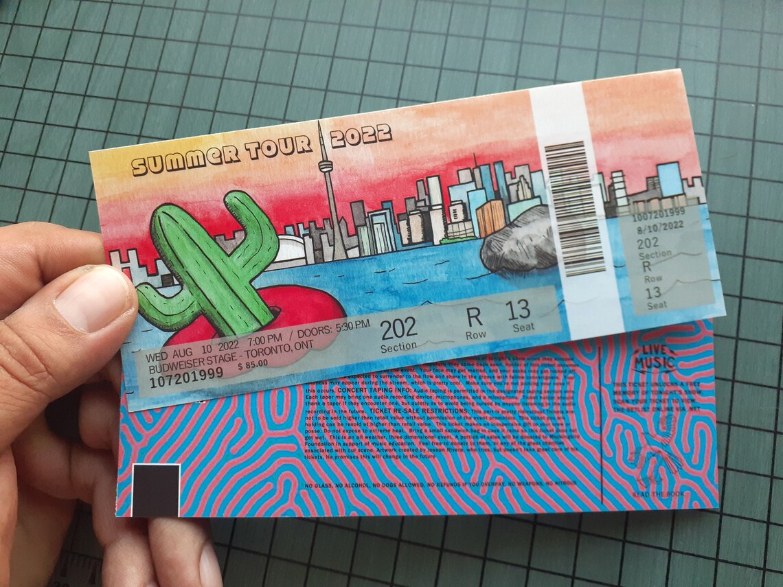 Phish Toronto 2022 Ticket Stub Phan Art - Etsy