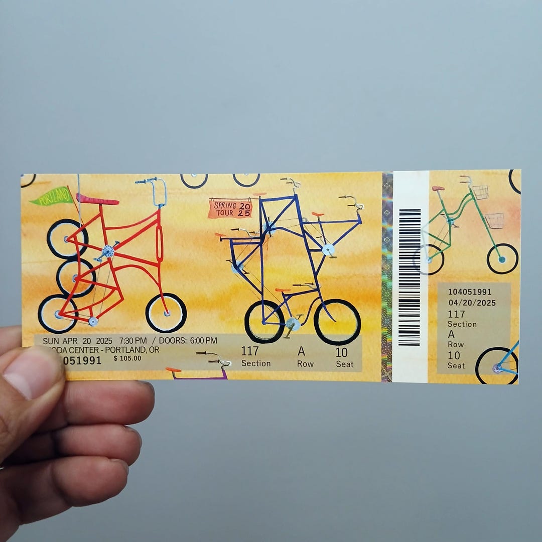 Phish Portland 2025 Ticket Stub Phan Art Phish Stub Phish Ticket Moda Center - Etsy