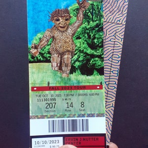 Phish Dayton Nutter Center 2023 Ticket Stub Phan Art Phish Stubs Phish ...