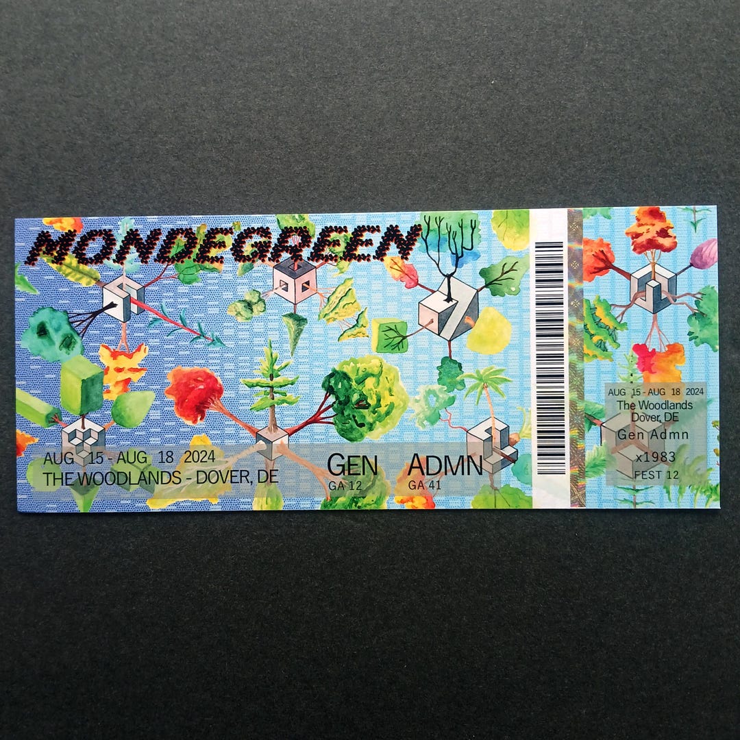 Phish Mondegreen 2024 Commemorative Ticket Stub Art - Etsy