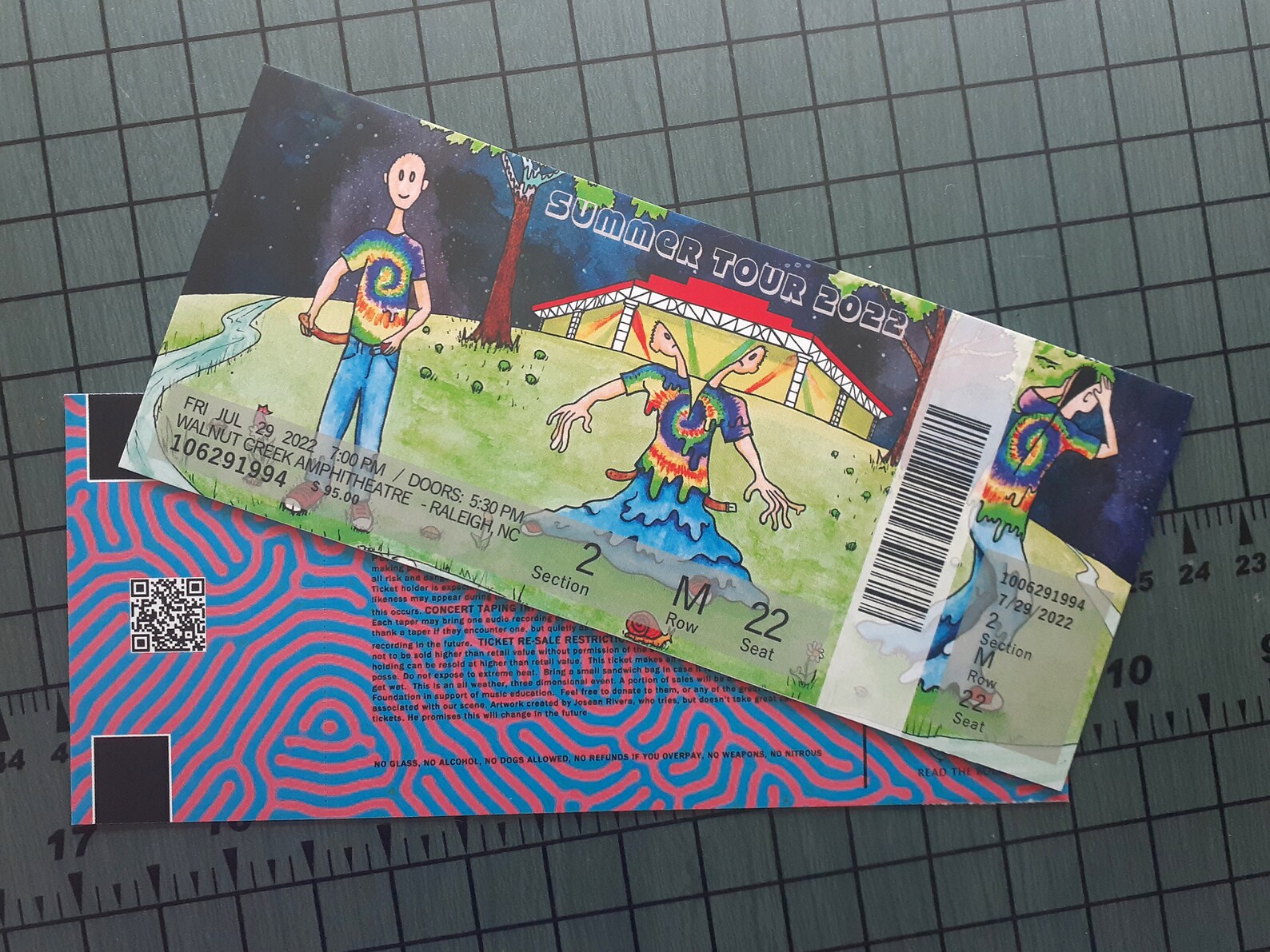 Phish Walnut Creek 2022 Ticket Stub Phan Art - Etsy