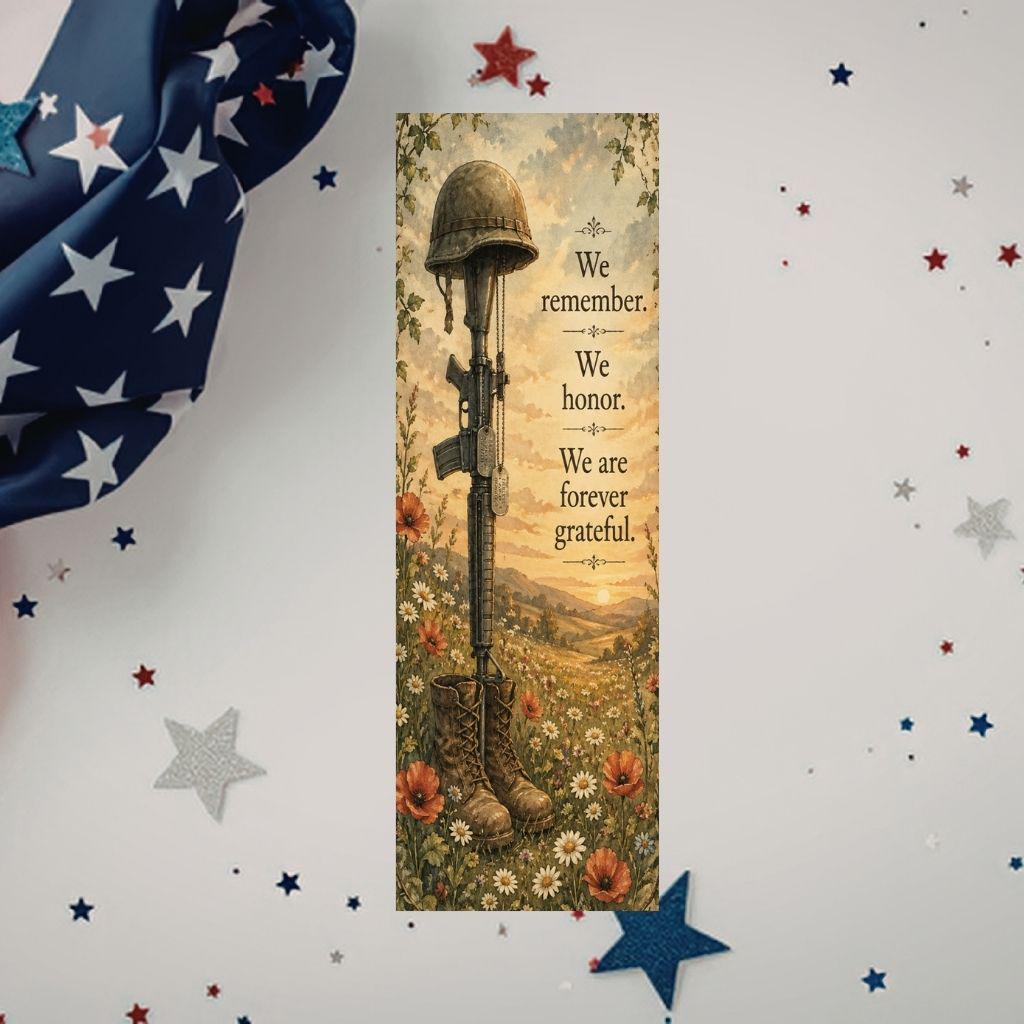 Memorial Day Patriotic Printable Bookmarks Set of 4 Instant Download - Etsy