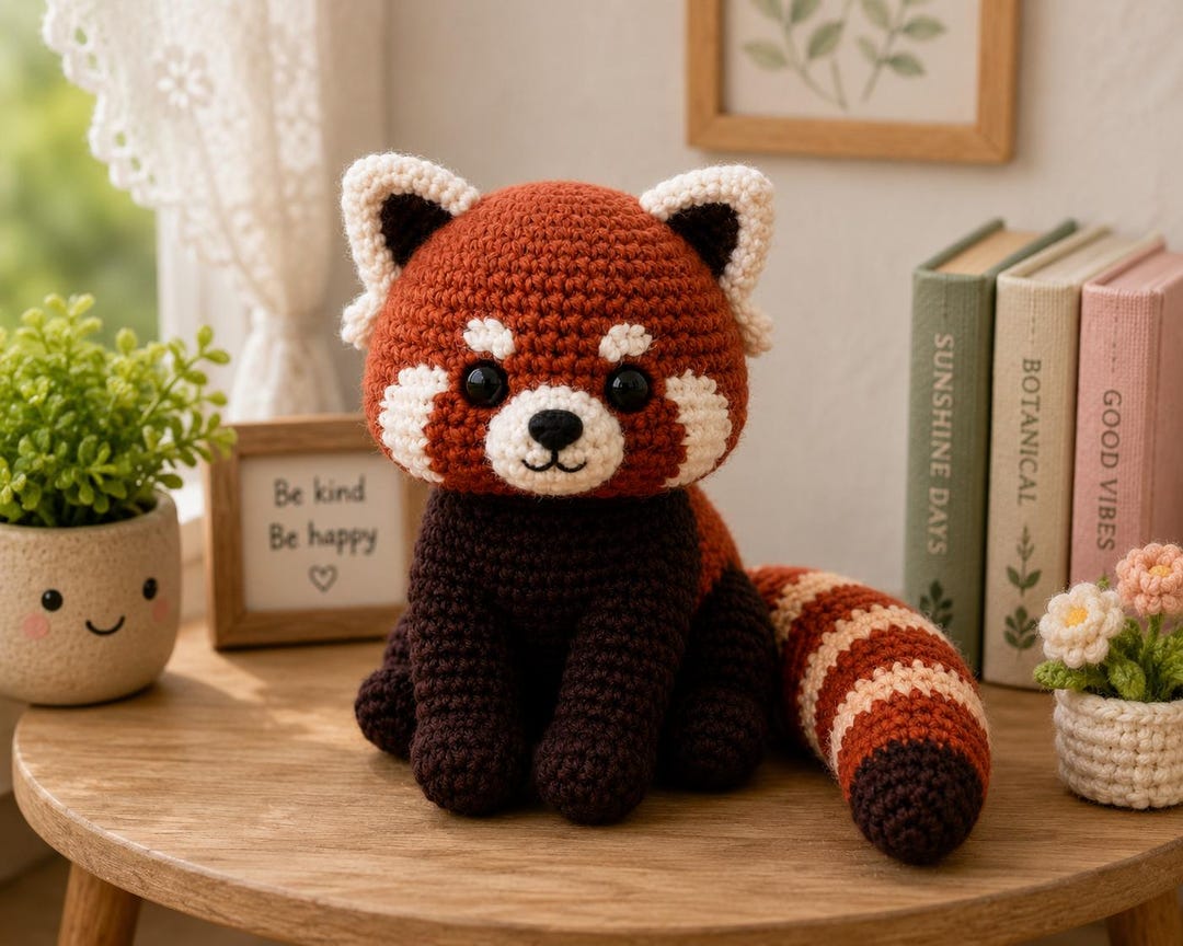 Realistic Red Panda CROCHET PDF GUIDE - Etsy UK