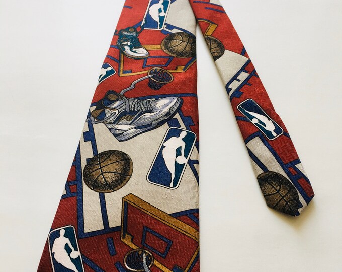 Vintage 1995 NBA Team Logos All Over Print Necktie - Etsy