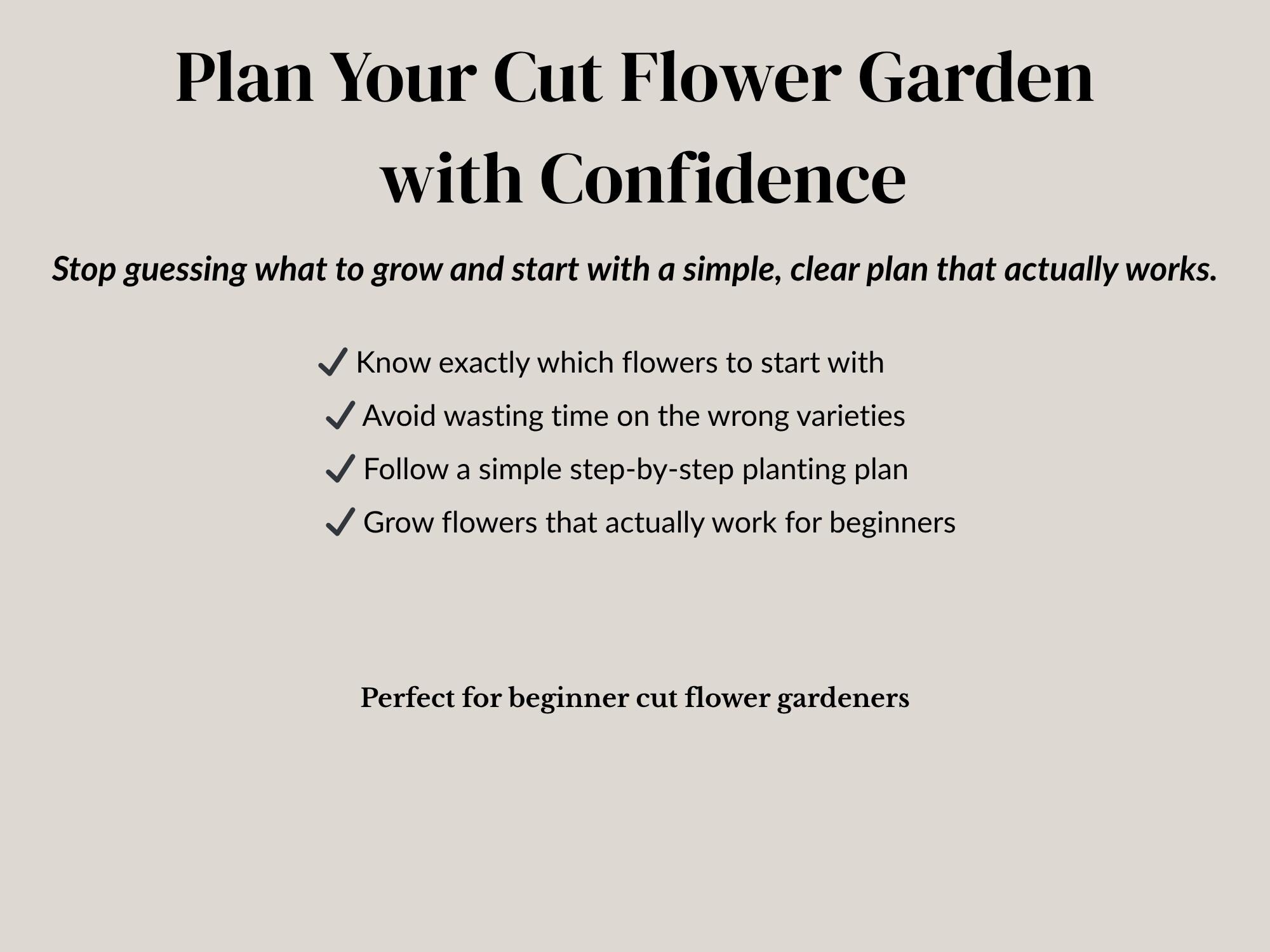 Cut Flower Plan for Beginners — How to Grow Cut Flowers at Home ...
