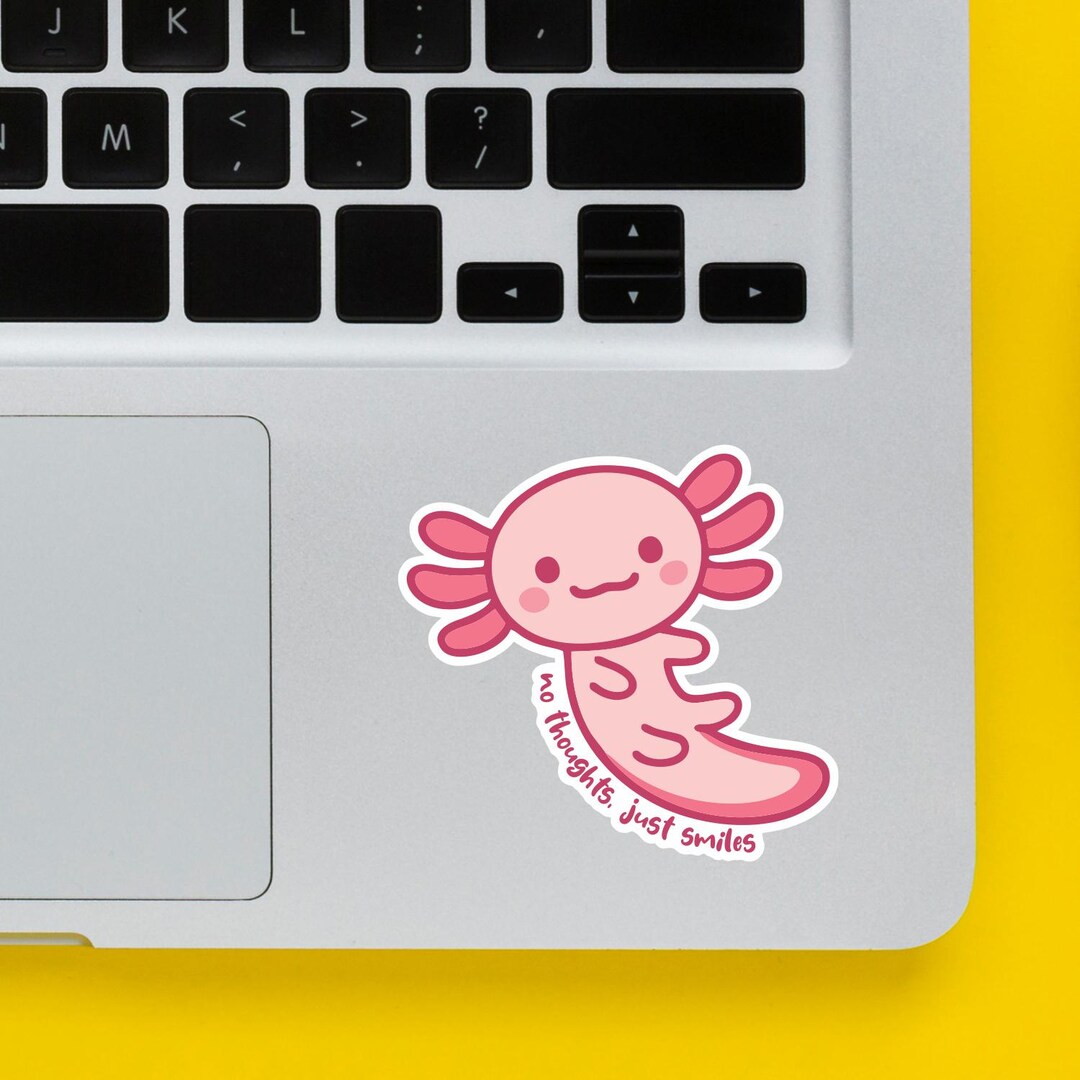 Sticker, Weatherproof Sticker, Axolotl Sticker - Etsy