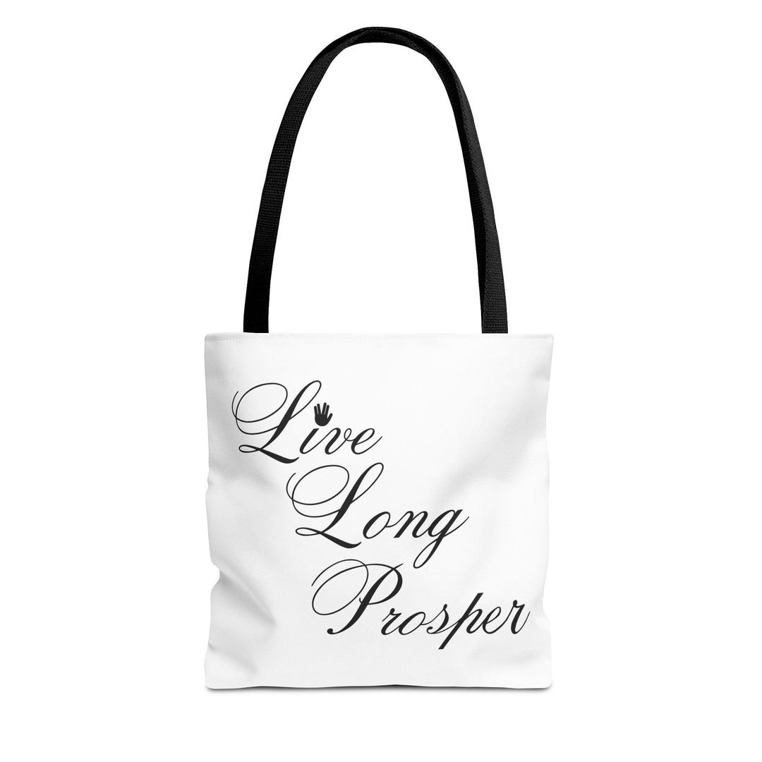 Live Long Prosper Tote Bag (AOP) Trek Long Island Fan Swag - Etsy