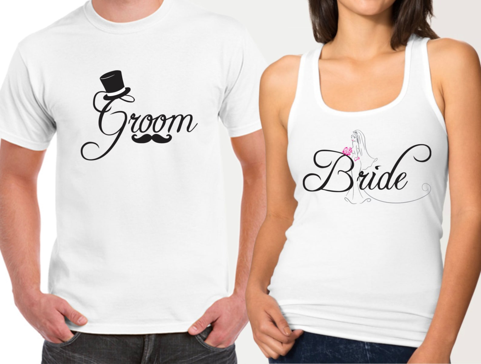 Bride Groom Shirts Bride Shirt Groom Shirt Wedding Shirts Etsy
