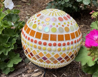 Mosaic Gazing Ball Gazing Ball for the Garden Made to Order - Etsy