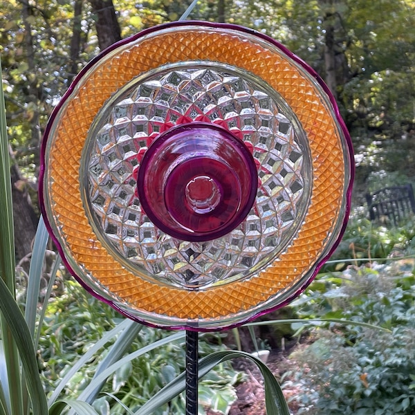 Glass Garden Art - Etsy