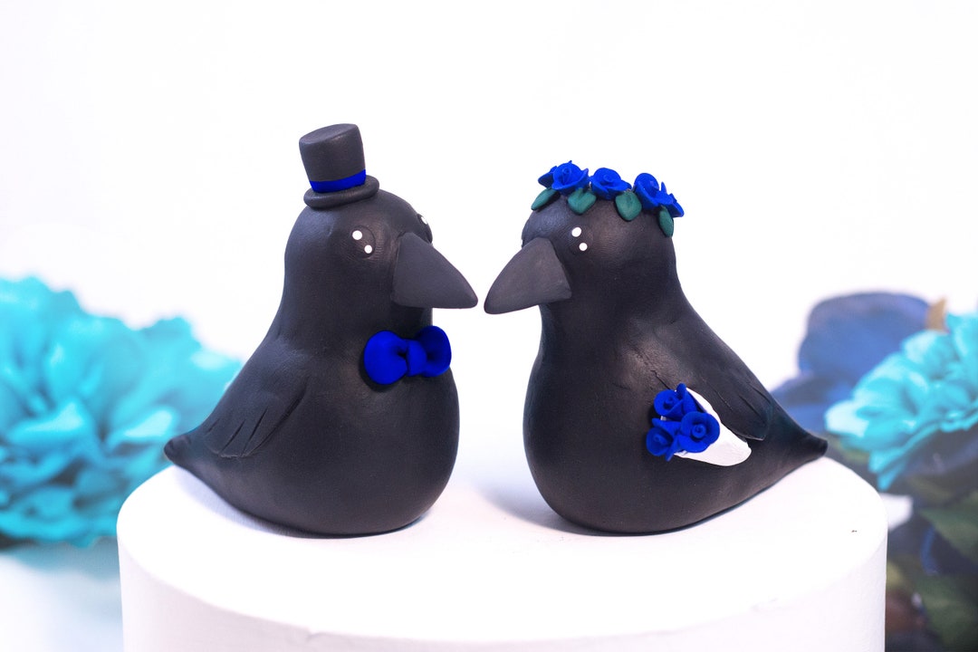 Raven Wedding Cake Toppers - Etsy