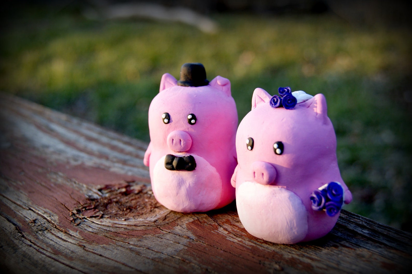 Pig Wedding Cake Toppers - Etsy