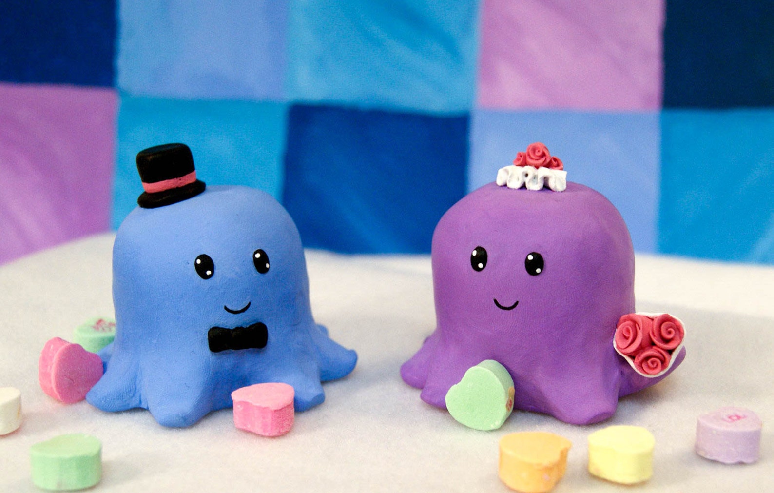 Octopus Wedding Cake Toppers - Etsy