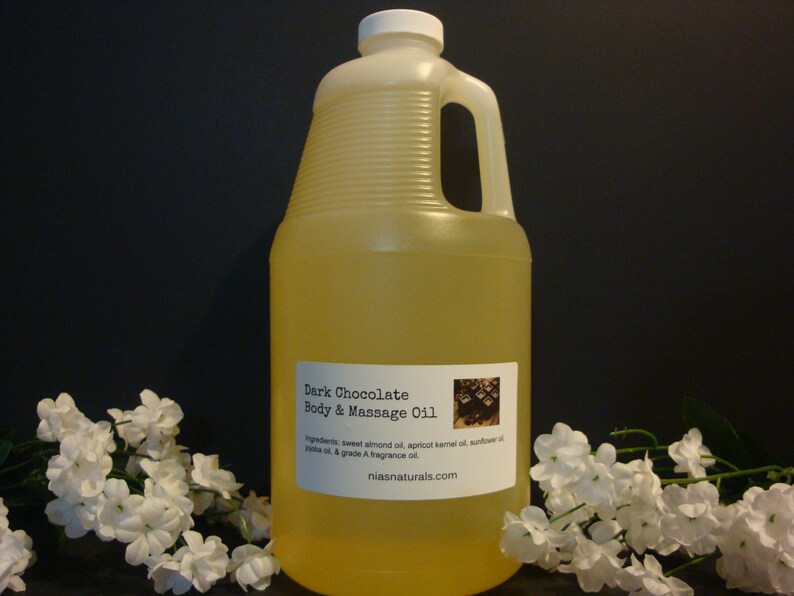 Dark Chocolate Body And Massage Oil 12 Gallon 64oz Etsy