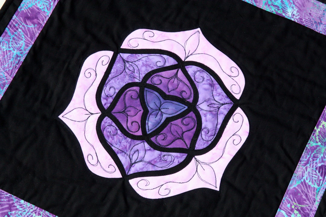 Rose Window Stained Glass Pattern, Design D, Designed by Pingwynny ...