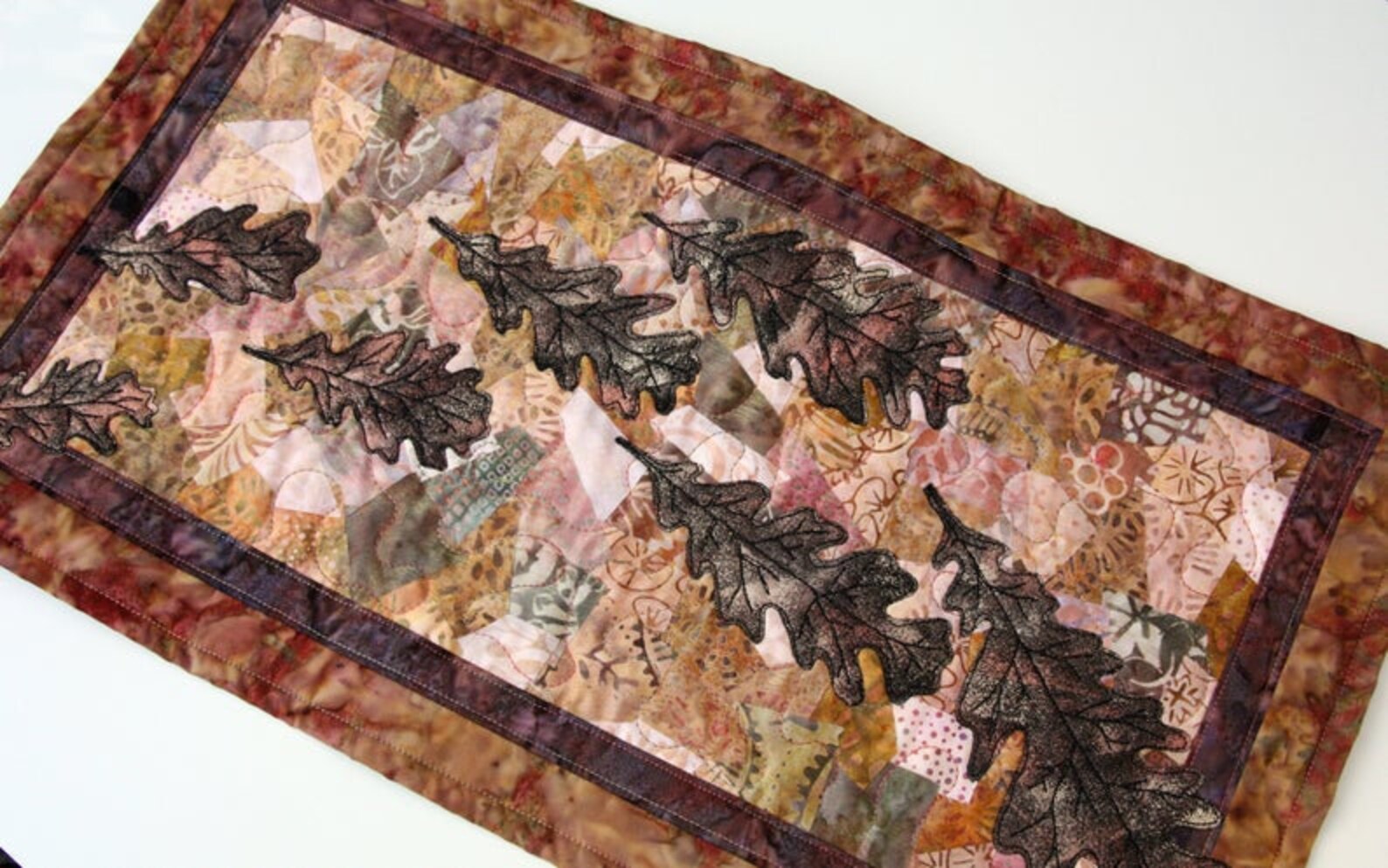 Autumn Leaves Art Quilt Wall Hanging Kit Designed by Pingwynny - Etsy