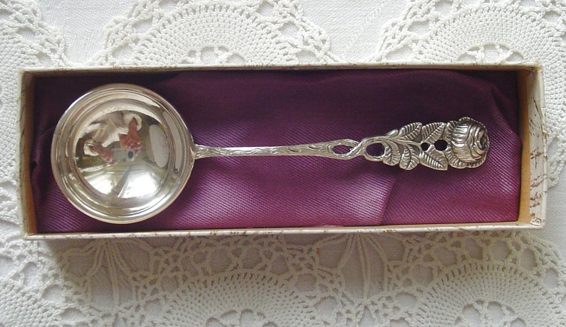 Hildesheimer Rose Pattern Whipped Cream Pudding Spoon ANTIKO 100 ...