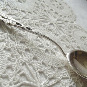 HILDESHEIMER ROSE Pattern Whipped Cream Pudding Spoon ANTIKO 100 Silver ...