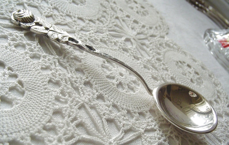 Hildesheimer Rose Pattern Whipped Cream Pudding Spoon ANTIKO 100 ...