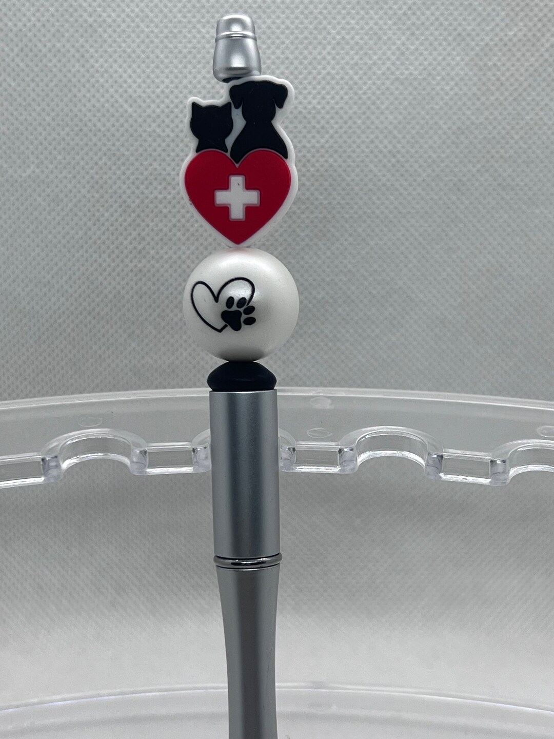 Vet Vet Tech Animal Veterinary Adorable Beaded Pen Black Ink Great Gift ...