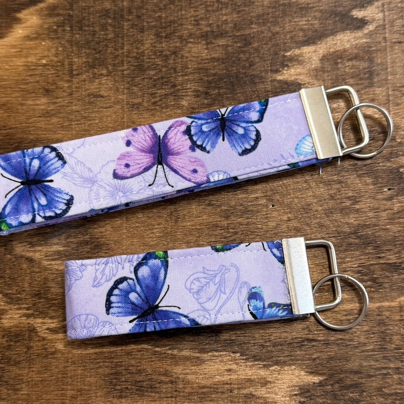 Key Chain Leather Butterfly - Etsy