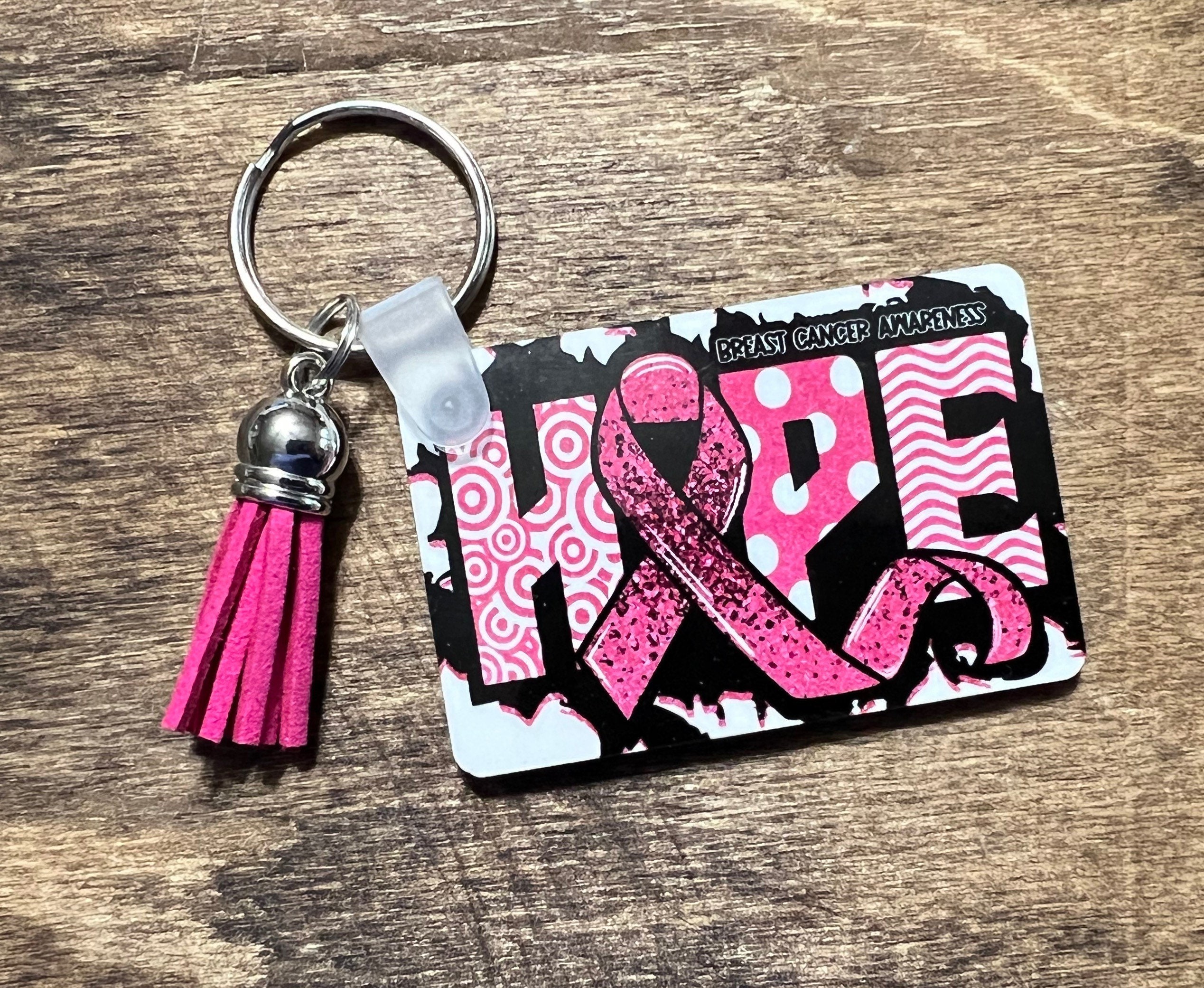Breast Cancer Awareness Sublimation Key Chain/ Key Fob - Etsy