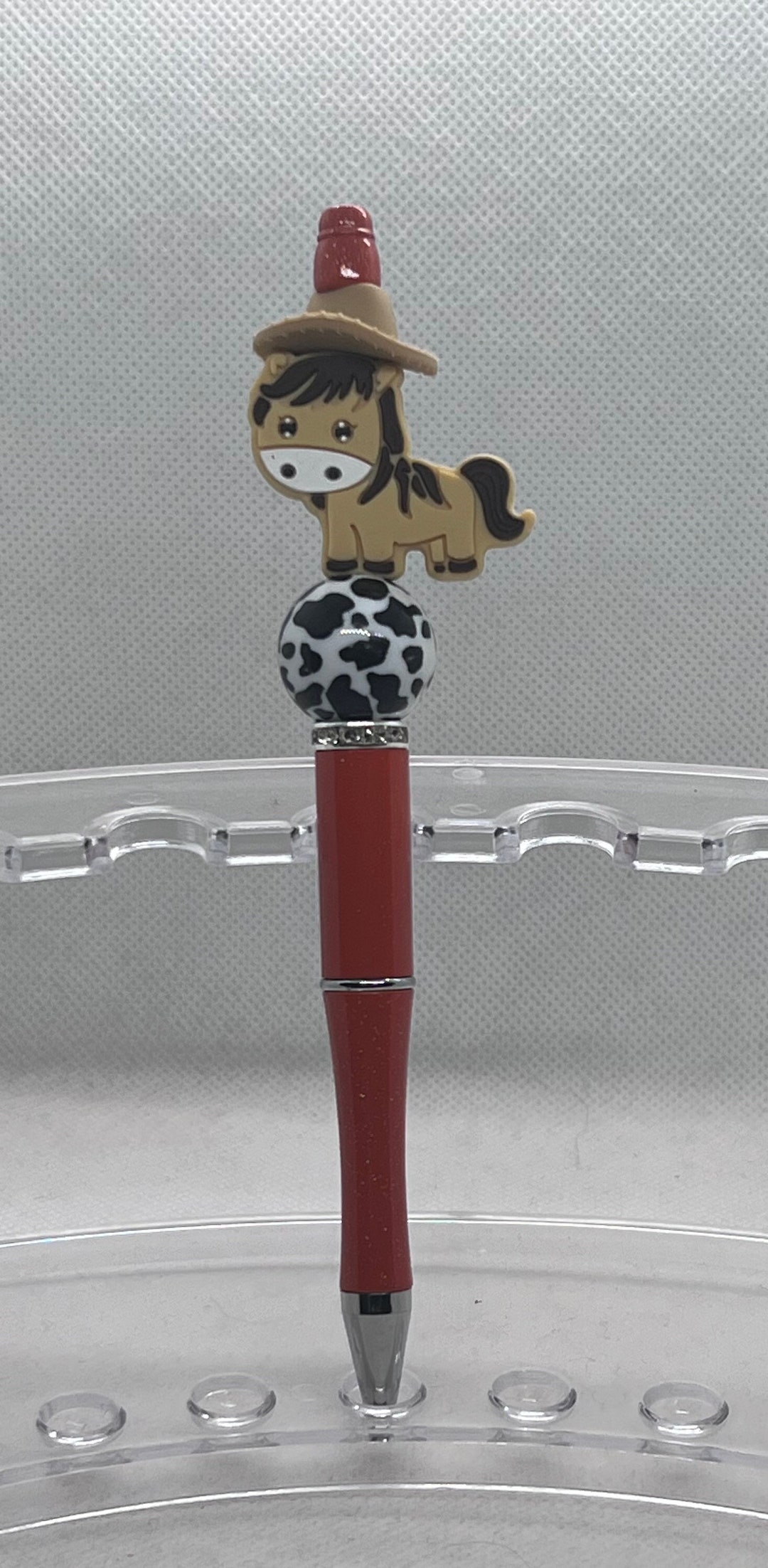 Horse With Cowboy Hat Beaded Pen Black Ink Great Gift Choose One - Etsy