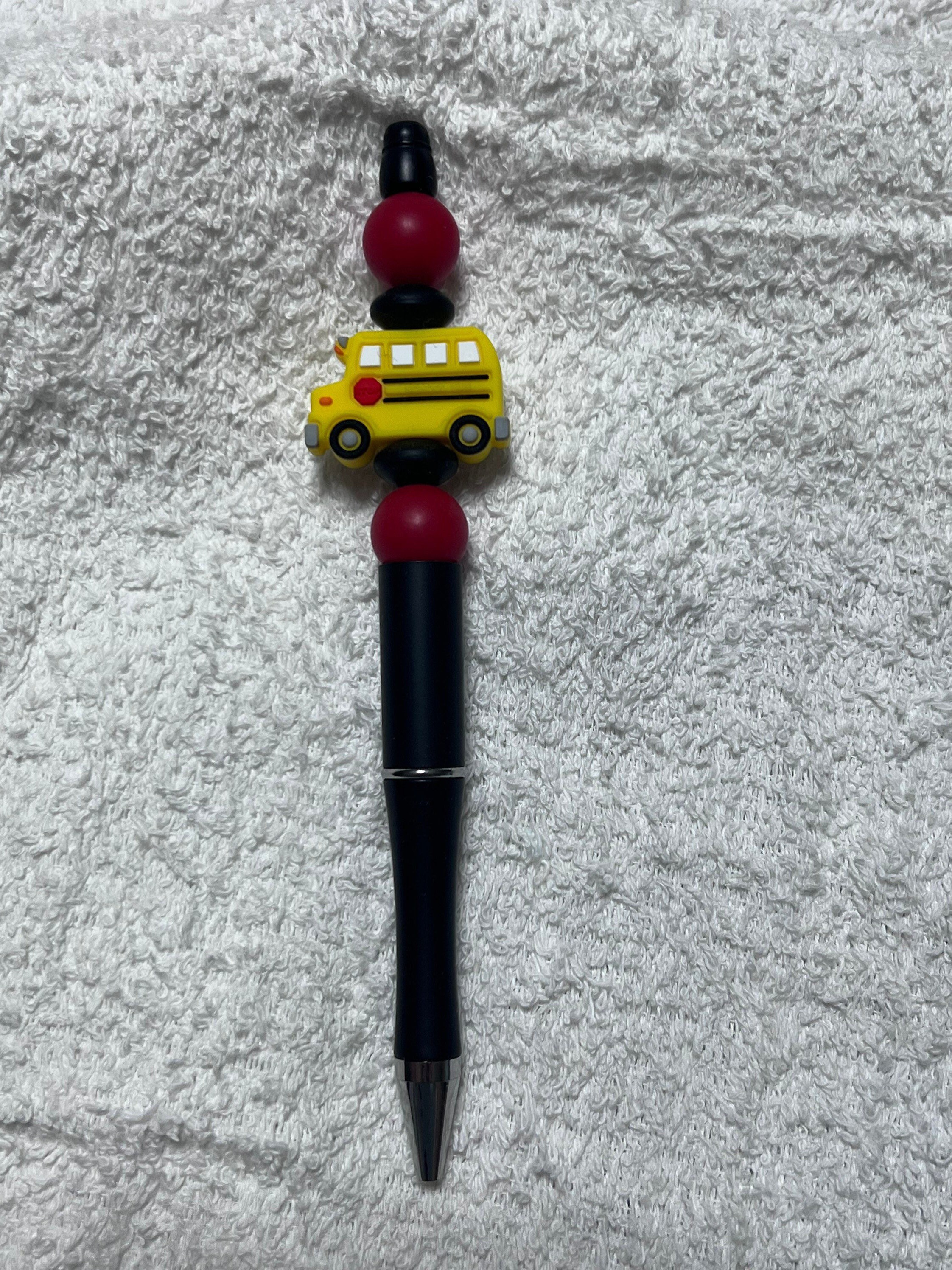 School Bus Teacher Bus Driver School Beaded Pen Black Ink - Etsy