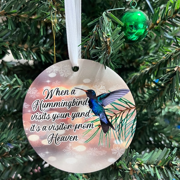 Hummingbird Memorial Ornament - Etsy