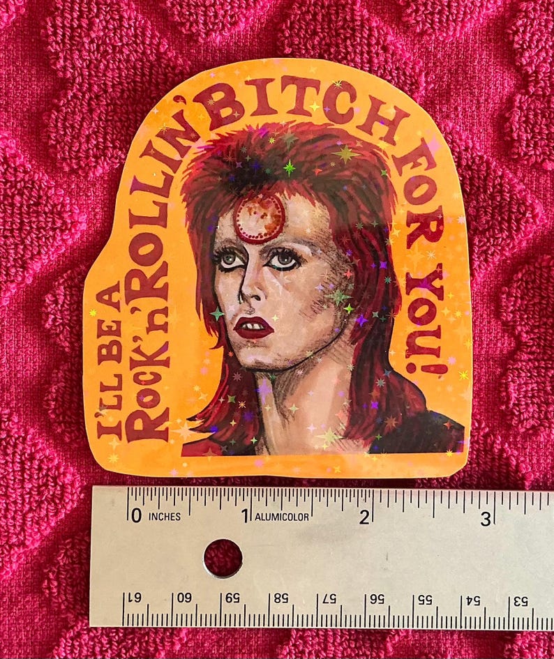 David Bowie Sticker - Etsy