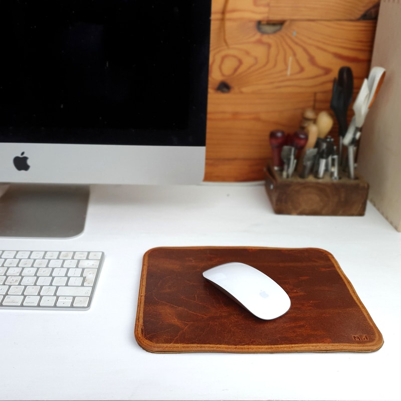 Leather Mouse Pad - Etsy